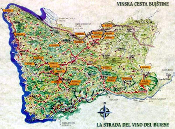 Vinska cesta: Bujštine (Istra - HR) | vinarija.com